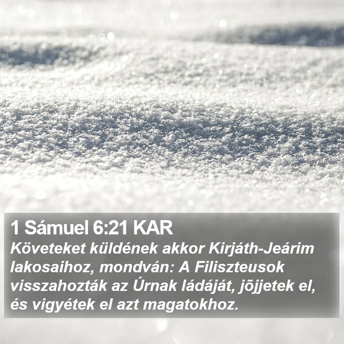 1 Sámuel 6 Bible Images - 1 Sámuel Chapter 6 KAR Bible Verse Pictures