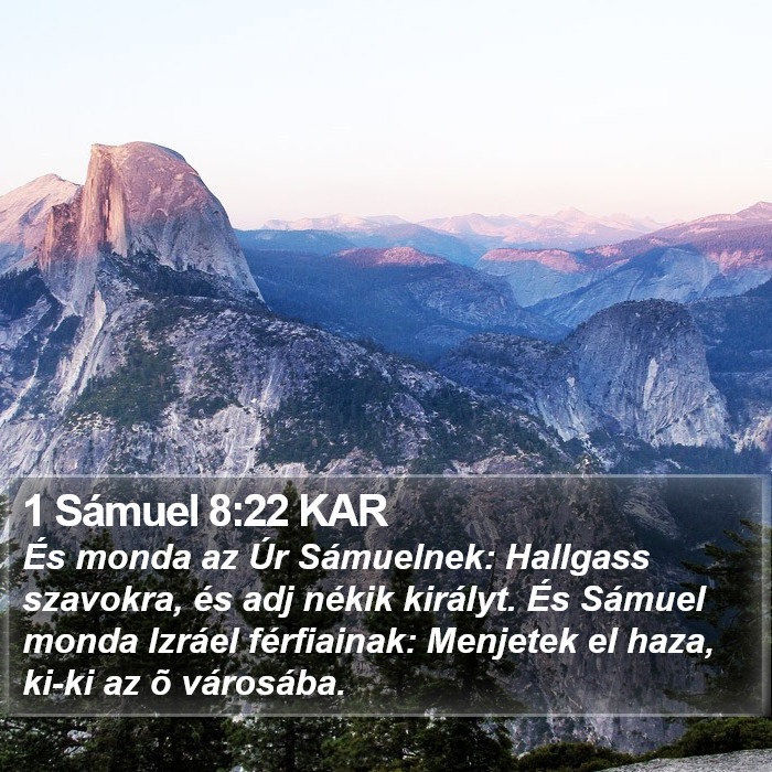 1 Sámuel 8 Bible Images - 1 Sámuel Chapter 8 KAR Bible Verse Pictures