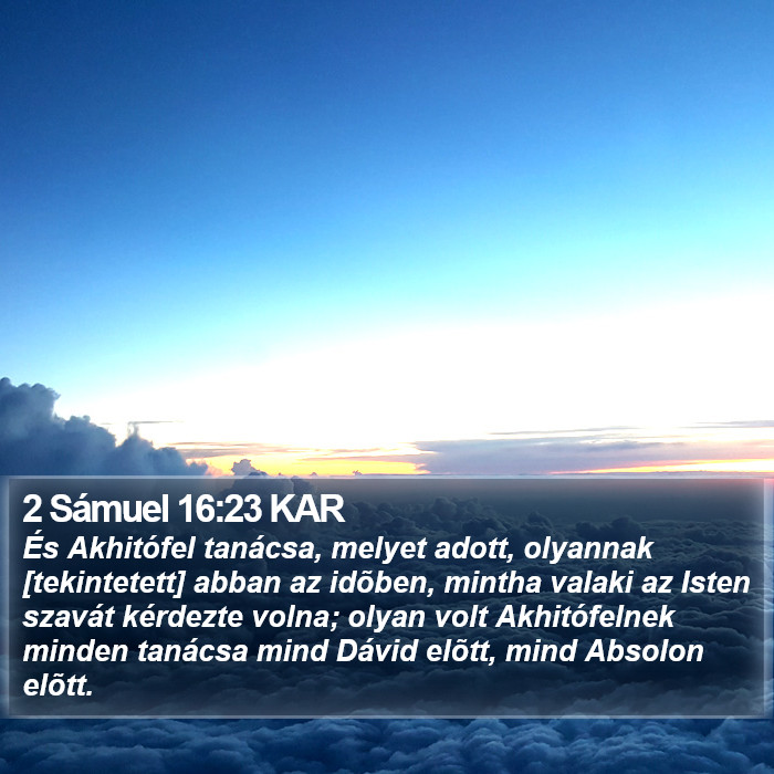 2 Sámuel 16 Bible Images - 2 Sámuel Chapter 16 KAR Bible Verse Pictures