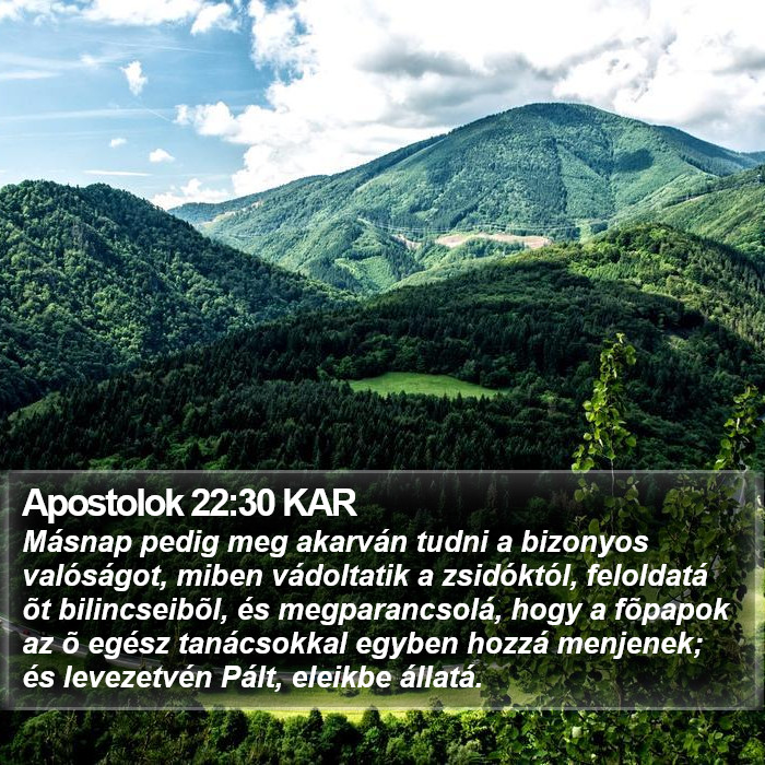 Apostolok 22 Bible Images - Apostolok Chapter 22 KAR Bible Verse Pictures