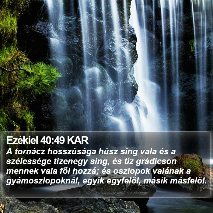 Ezékiel 40 Bible Images - Ezékiel Chapter 40 KAR Bible Verse Pictures