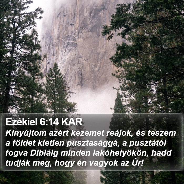 Ezékiel 6 Bible Images - Ezékiel Chapter 6 KAR Bible Verse Pictures