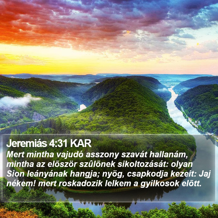 Jeremiás 4 Bible Images - Jeremiás Chapter 4 KAR Bible Verse Pictures