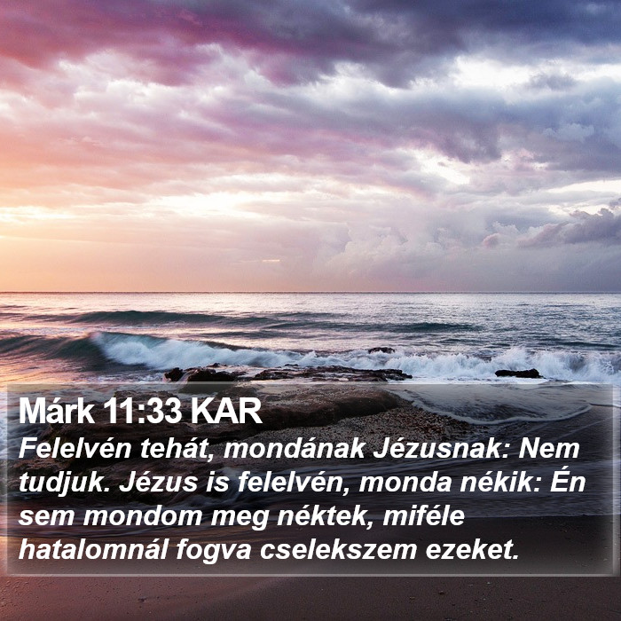 Márk 11 Bible Images - Márk Chapter 11 KAR Bible Verse Pictures