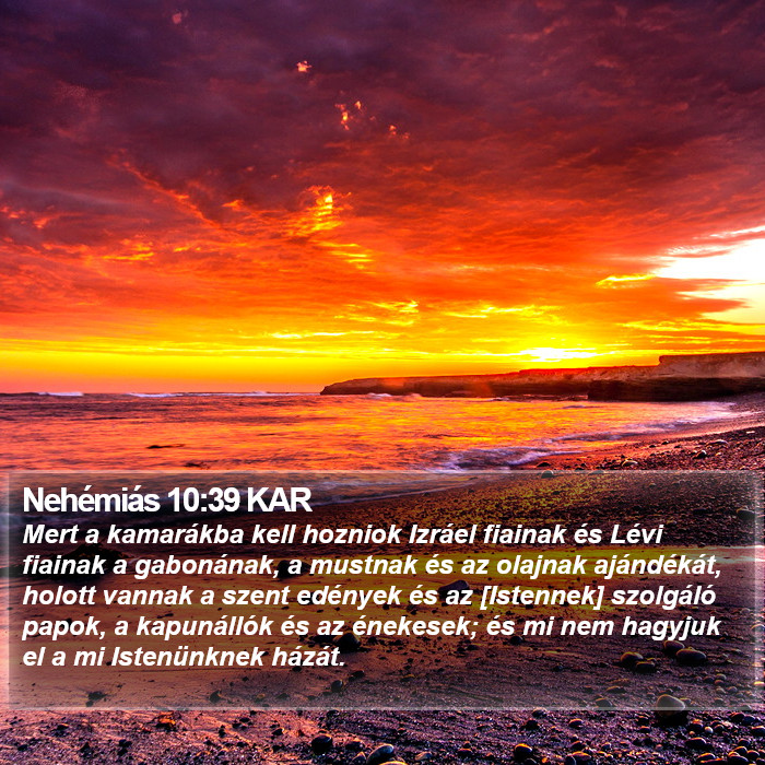 Nehémiás 10 Bible Images - Nehémiás Chapter 10 KAR Bible Verse Pictures