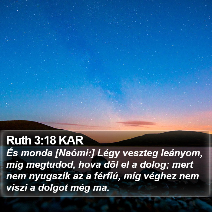 Ruth 3 Bible Images - Ruth Chapter 3 KAR Bible Verse Pictures